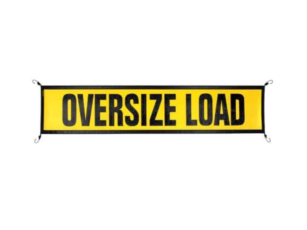 18″ X 84″ EZ Hook Oversize Load Sign - Trison Tarps USA