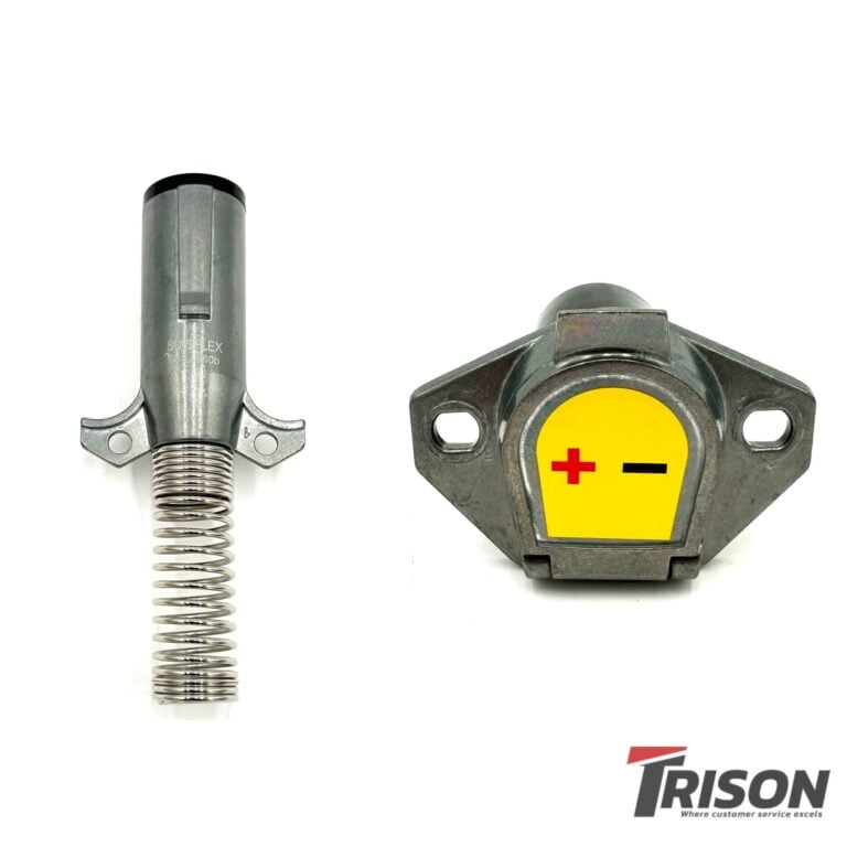 Roll Rite 12760 Dual Conductor Plug Set - Vertical Pins - Trison Tarps USA