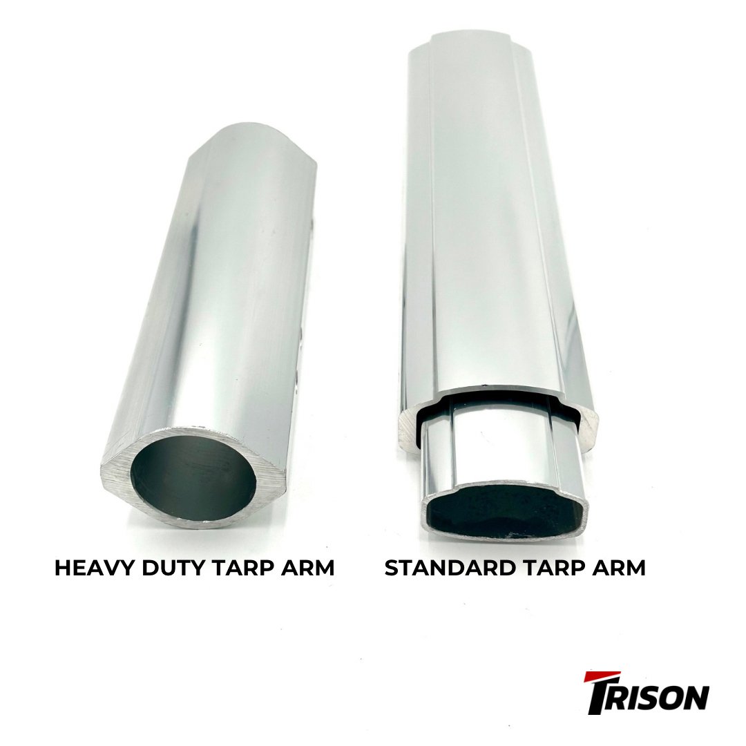 Electric Dump Truck and Trailer Tarp System - Trison Tarps USA